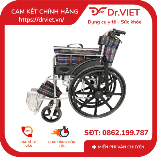 Xe Lăn Khung Nhôm Lucass X 91l Gấp Gọn Có Thắng Tay